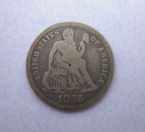 1885 SEATED LIBERTY DIME 10C PHILADELPHIA MINT NICE COLLECTOR 6 LETTERS ...