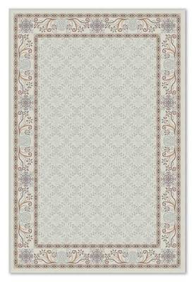 QUALITY CREAM GREY CLASSIC Classic Oriental Bordered Wool Rug XL ...