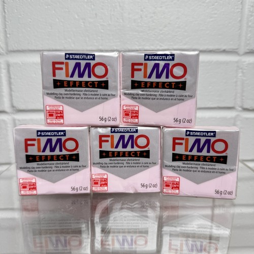 ROSE QUARTZ #206 Staedtler FIMO Effect Polymer Clay Five 2 Oz SEALED ...