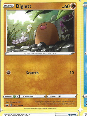 DIGLETT - 92/202 - Pokemon Sword & Shield - Base Set - NM | eBay