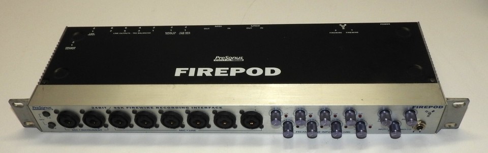 PRESONUS FIREPOD 24 BIT 96K FIREWIRE RECORDING INTERFACE (NO POWER CORD ...