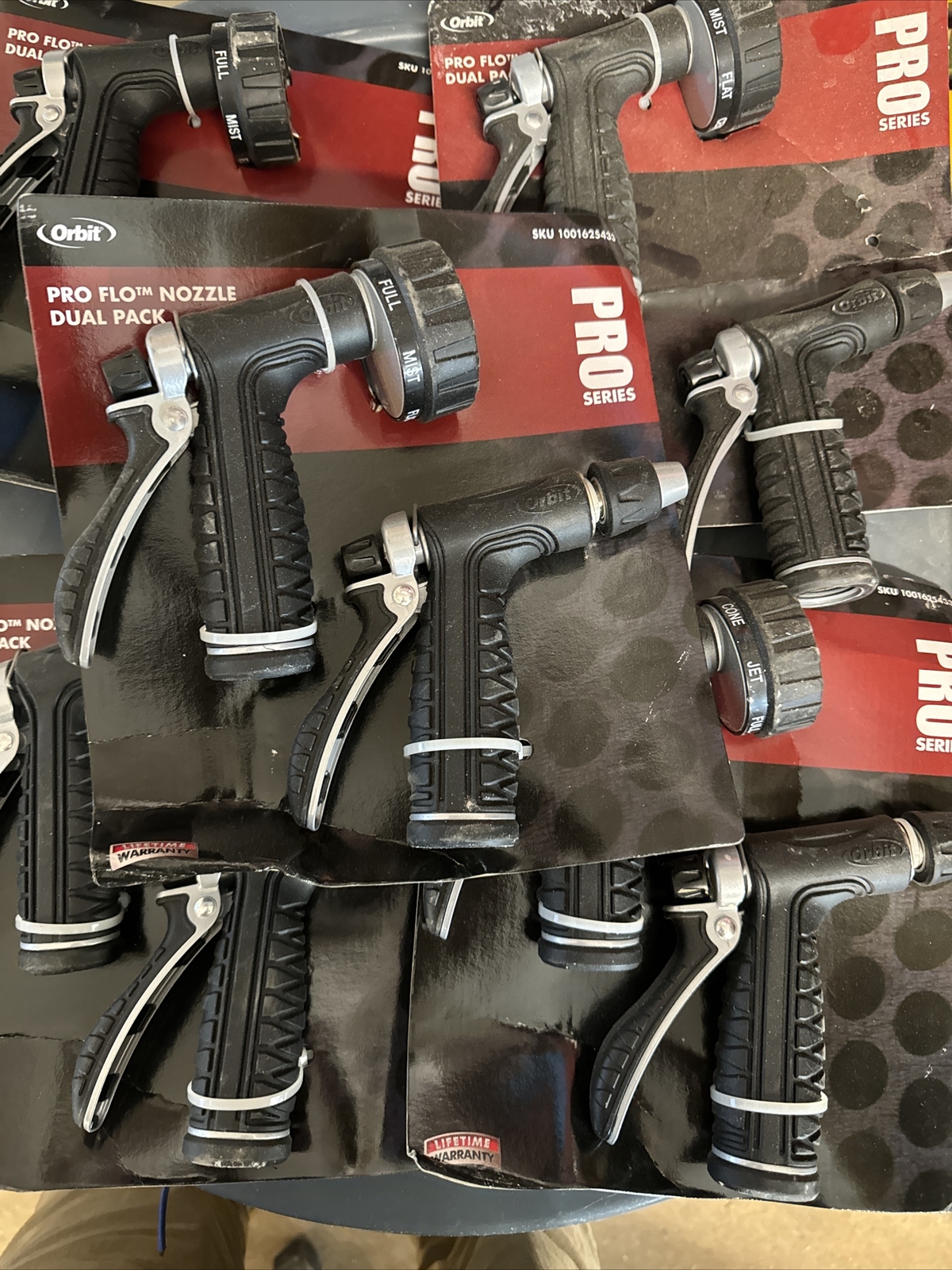 5x 2 Pack- Orbit Pro Flo Nozzles Pro Series 7 Spray Patterns Heavy Duty ...