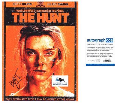BETTY GILPIN AUTOGRAPH SIGNED 8.5X11 PHOTO THE HUNT ACOA | eBay