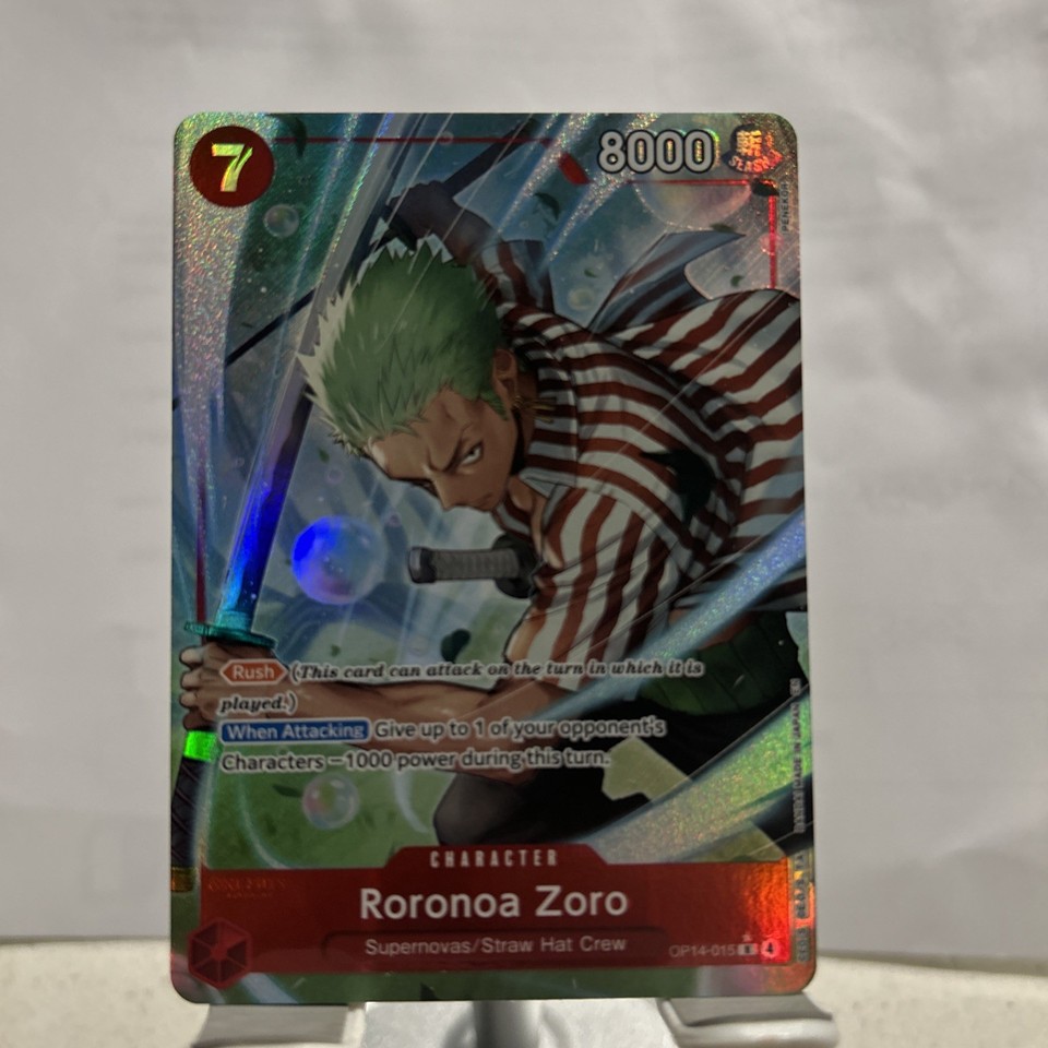 One Piece TCG - Roronoa Zoro Op14-015 Alternate Art) The Azure Sea’s ...