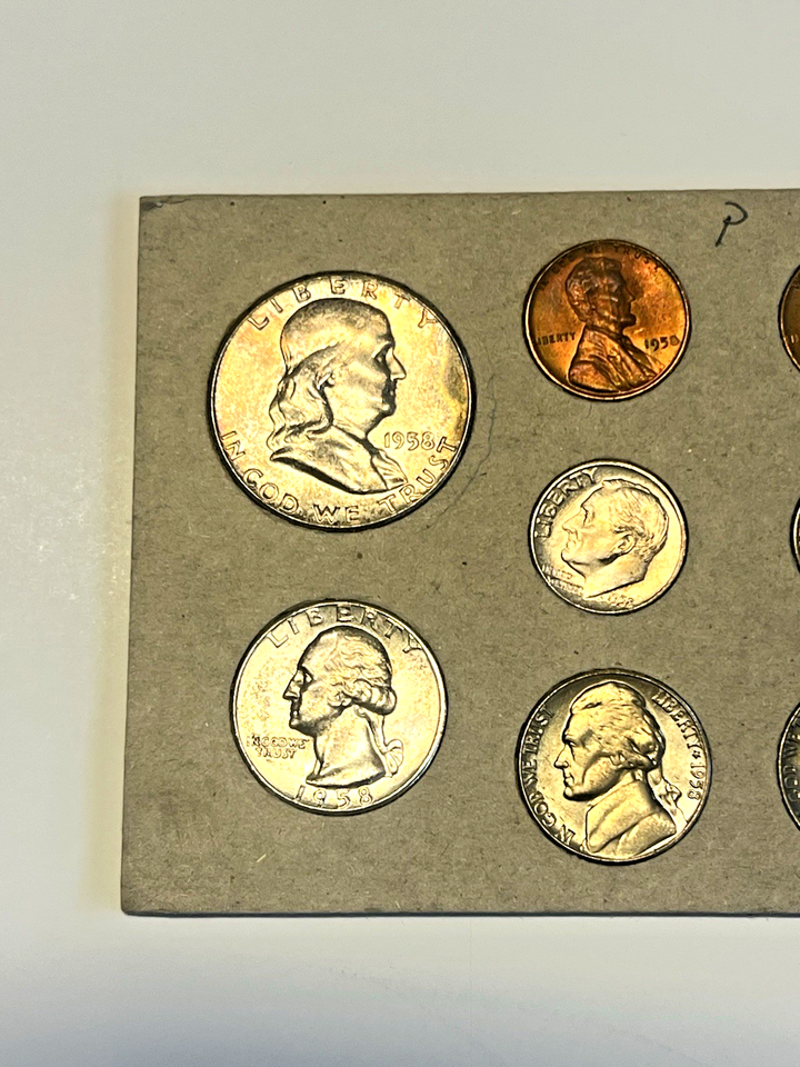 Original 1958 United States DOUBLE Mint Coin Sets; "P" & "D" | eBay