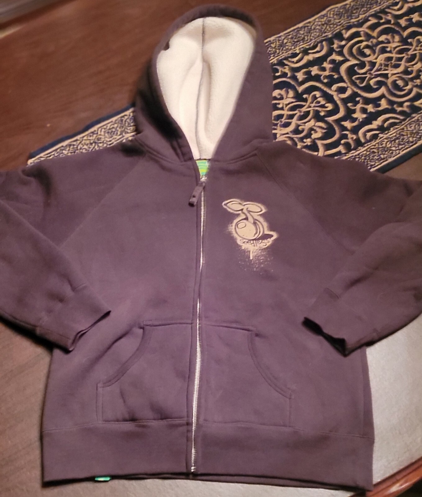 Seedless Clothing West Coast Full Zip Brown Youth Hoodie Large fleece ...