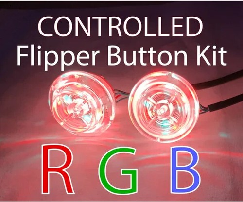 NEW CoinTaker Pinball LED Flipper Buttons RGB | eBay