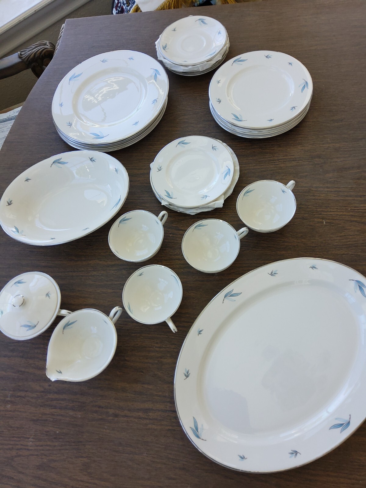 Syracuse Celeste Fine Bone China Dinnerware Set For 4 (24 pieces) | eBay