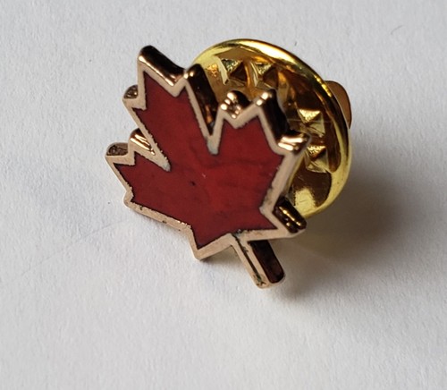 Red Maple Leaf Shaped Lapel Pin | eBay
