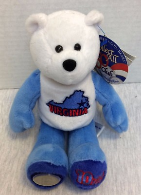 Limited Treasures State Quarters Coin Collectible Teddy Bears Virginia ...