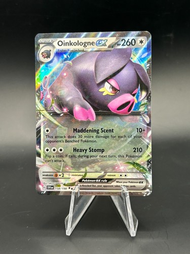 Oinkologne ex - 158/198 Double Rare Scarlet & Violet Base Set Pokemon ...