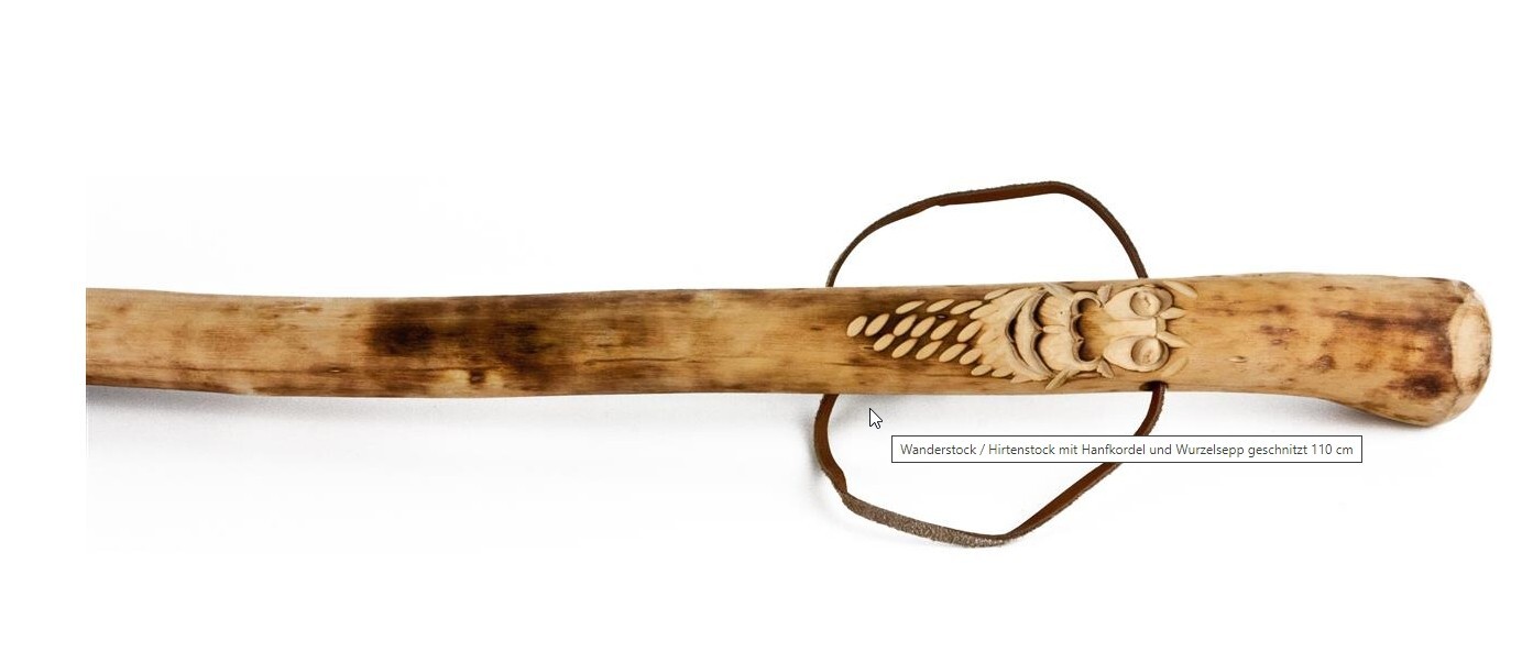 Wanderstock Edelweiß, Wurzelstock , Hirtenstock , Pilgerstock ...
