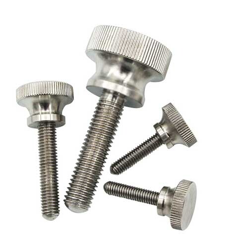 1pcs M10 SUS304 Hand Screw Big Flat High Head Knurled Steps Hand-twsit ...