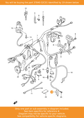 SUZUKI Switch Assy, Side Stand, 37840-32C01 OEM | eBay UK