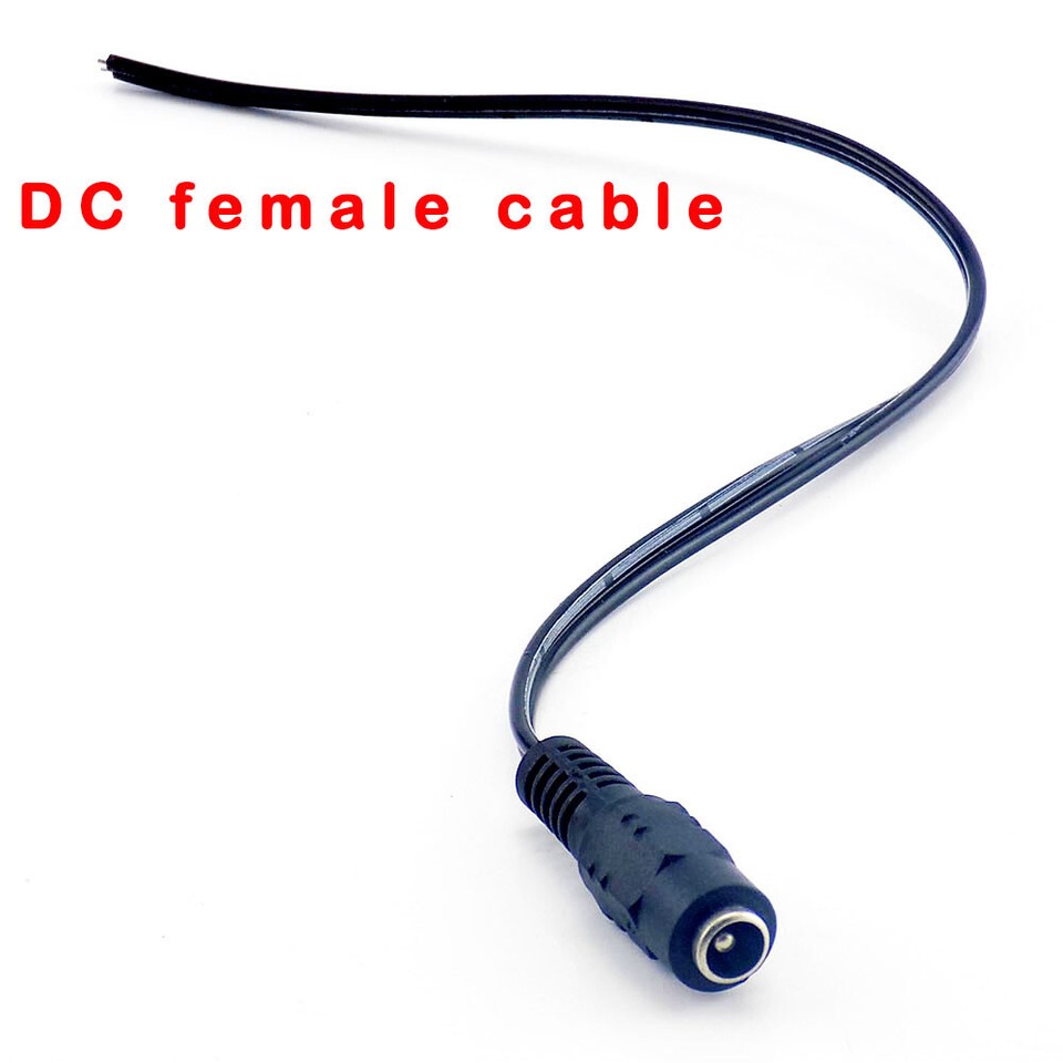 12V Male Female DC Connectors LED Strip Light power adapter wire cable ...