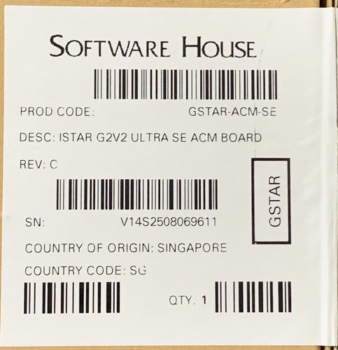 Software House ISTAR G2V2 ULTRA SE ACM Board | eBay