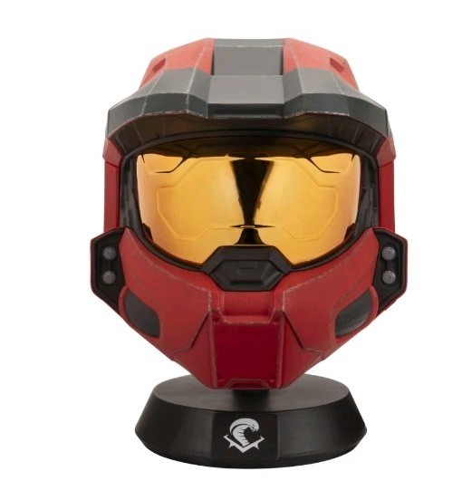 Halo MJOLNIR War Games Helmet (Red) with Lights and Display Stand In ...