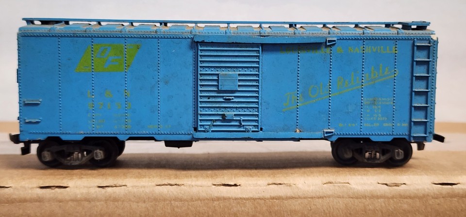 Louisville Nashville RR 40' SD Boxcar 97153 Sprung Trucks Owner Built ...