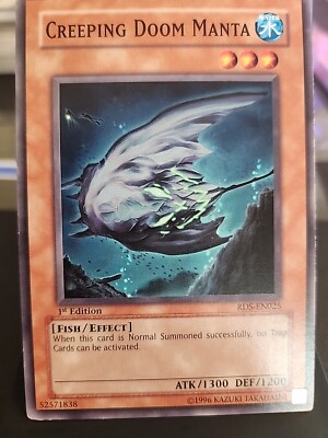 Creeping Doom Manta - 1st Edition - Yugioh Water Monster - Vintage | eBay