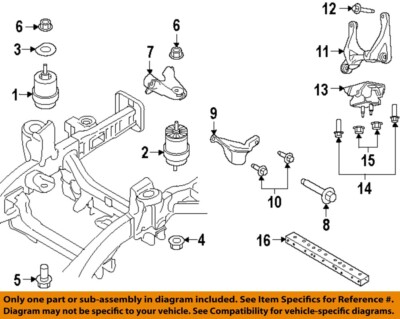 Lincoln FORD OEM MKS Engine Motor Transmission-Support Mount Bolt ...