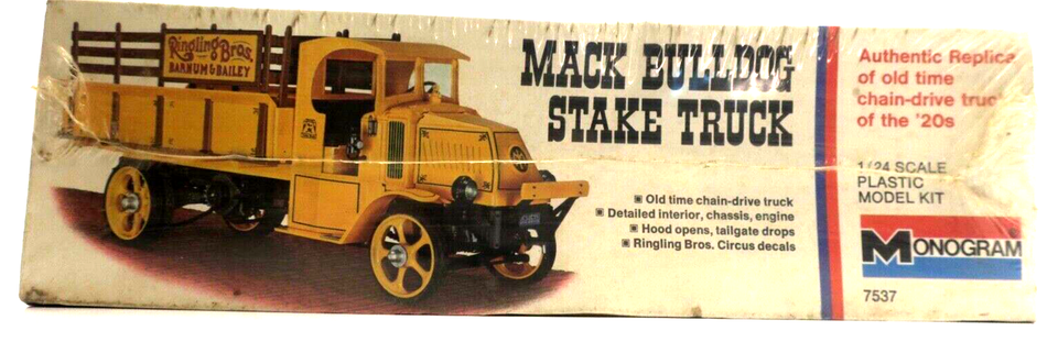 SEALED Monogram 1/24 Mack Bulldog Stake Truck Model Kit | eBay