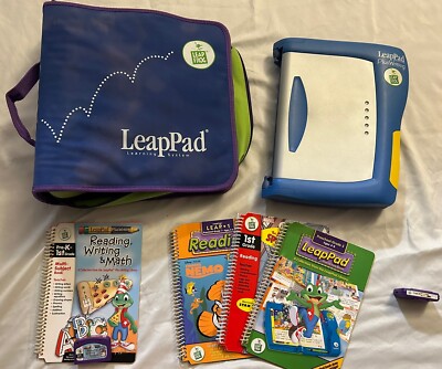 LeapFrog LeapPad Plus Writing System w/ Case, 4 Books, 2 Cartridges ...