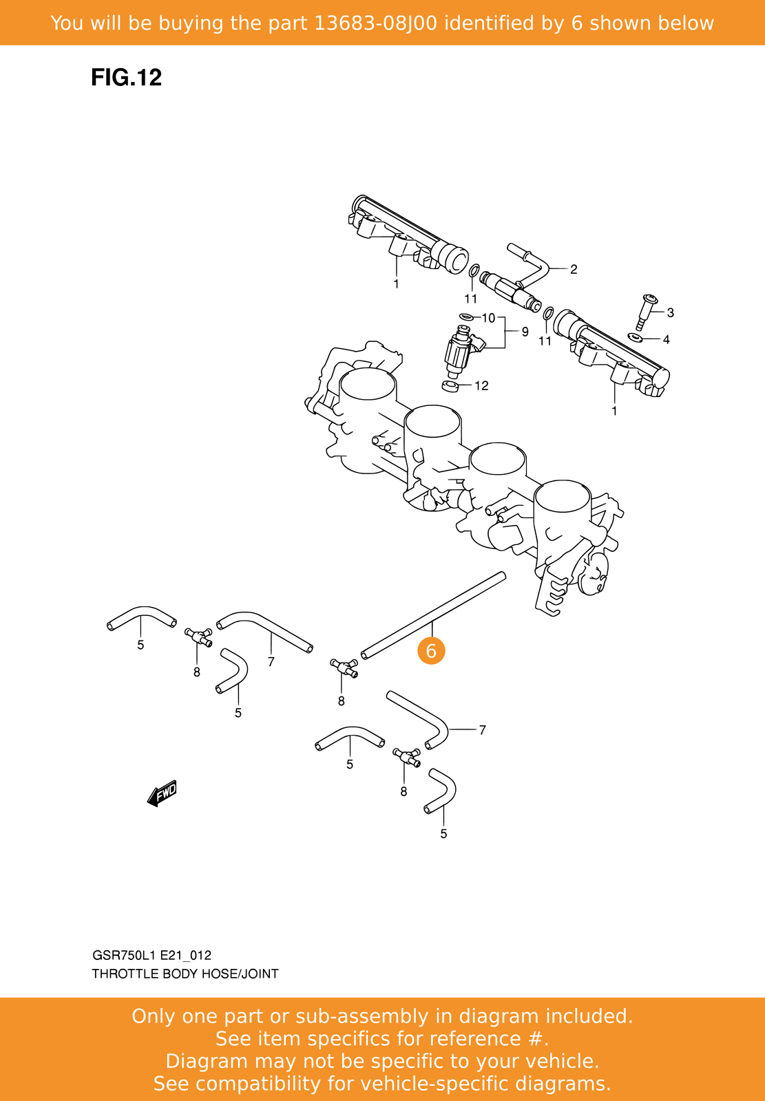 Suzuki OEM Part 13683-08J00 for sale online | eBay