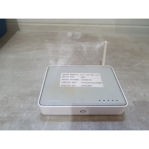 Thomson TG585 V7 DSL Modem Router White 24-Mbps Wi-Fi Wireless G 4x-LAN ...