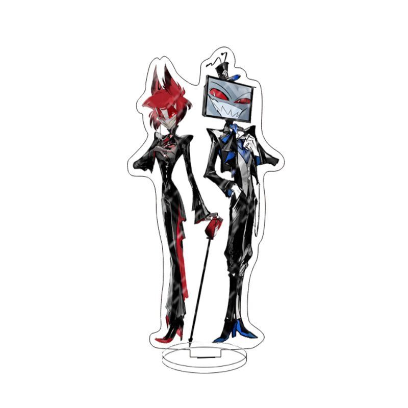 13cm Hazbin Hotel Vox Husk Alastor Acrylic Stand Figure Model ...