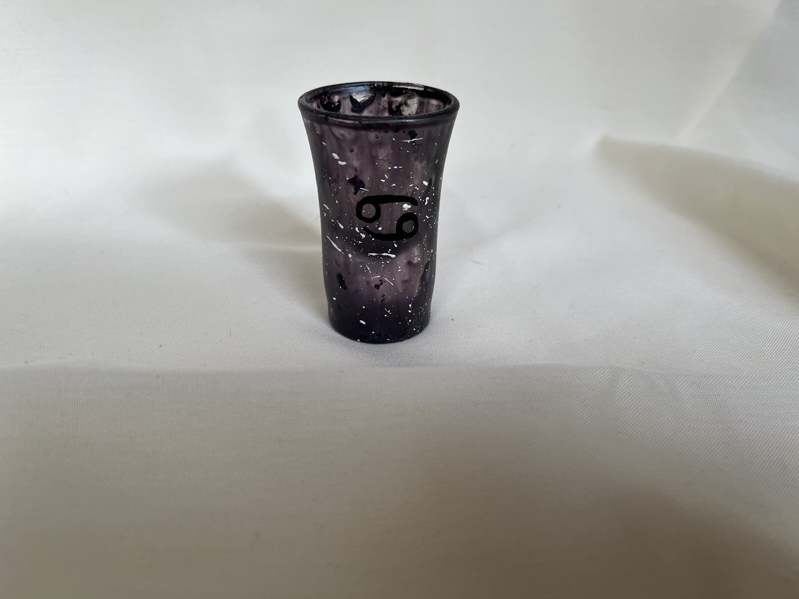 Funny PARTY SHOTS 2 oz HAND PAINTED SHOT GLASS Cancer Astrology Zodiac ...