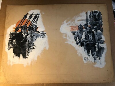 Rare Original Signed Pulp Illustration Art Painting Sailors George ...