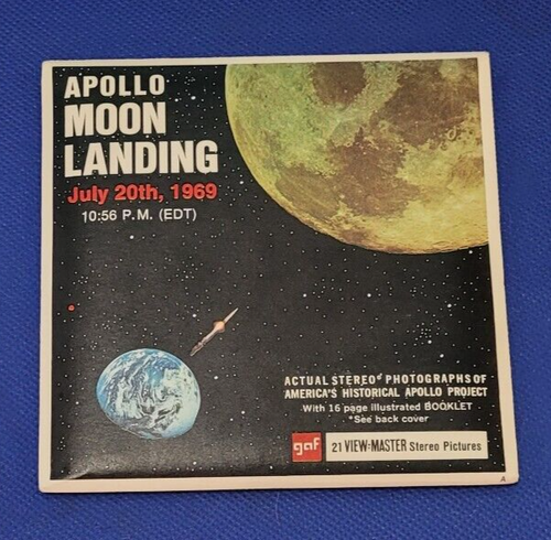 GAF B663 NASA's Apollo Project Moon Landing 1969 view-master 3 Reels ...