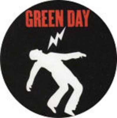 Green Day - Sticker - Shock Man Logo - 3x3 Inches - Licensed New | eBay