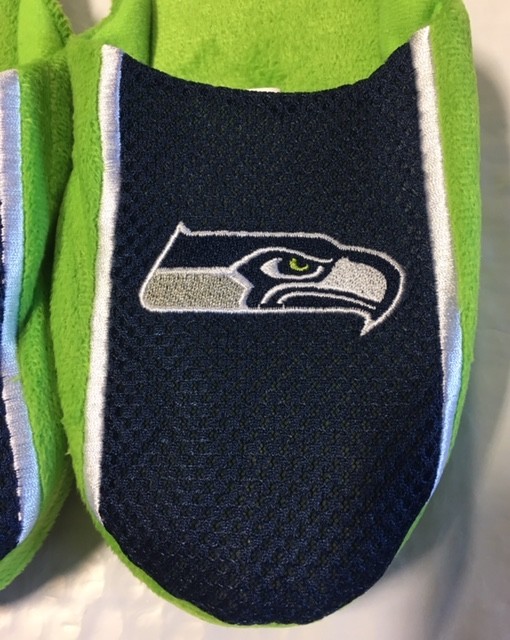 Seattle Seahawks Youth Jersey Mesh SLIDE SLIPPERS New - FREE SHIPPING ...