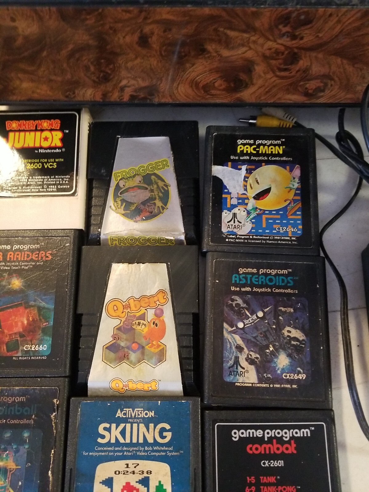 Atari 2600 Console Game Lot Video Game Center Paddles Joystick 16 Games ...