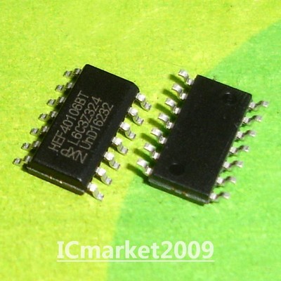 50 PCS HEF40106BT SOP-14 HEF40106 SMD Hex Inverting Schmitt trigger ...