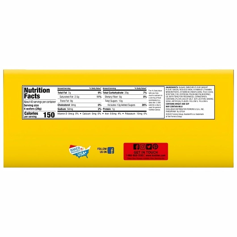 Keebler Vanilla Sugar Wafers, 4.4 oz King Size Bars 9 Count | eBay