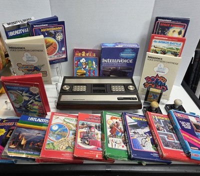 Mattel Intellivision Console Video Game System in w/ 18 Games, Tested ...