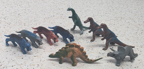 1981 DFC Dinosaurs & Cavemen Playset Multi color Dinosaur Figure Mixed ...