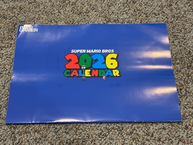 Super Mario Bros 2026 calendar Retro Gamer video game magazine Nintendo ...