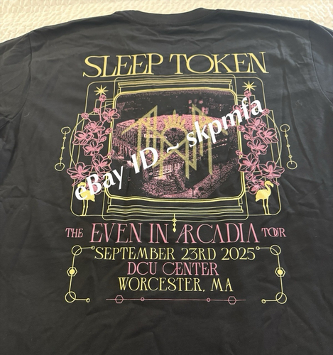 SLEEP TOKEN Shirt Worcester💯 Official Merch !! 😴🪙EIA Tour 2025 🦩Large ...