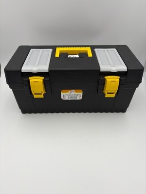 Strong Plastic Toolbox Chest Storage Tool Organiser Tool Box Case with ...
