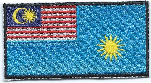 Royal Malaysian Air Force (RMAF) Ensign Flag Embroidered Patch Iron-on ...