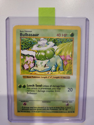 Pokemon TCG Bulbasaur Base Set Shadowless 44/102 | eBay Australia