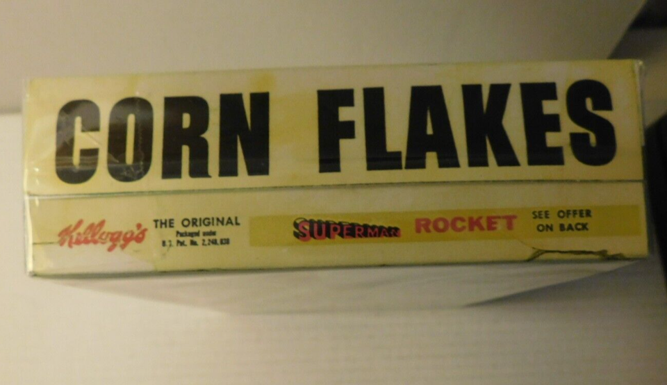Superman Kellogg's reproduction Cereal Box with Rocket ad | eBay