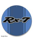 Mazda Rx-7 Series 1 Emblem Round Aluminum Sign - Aluminum - 14 colors ...