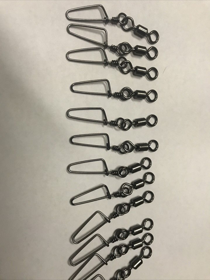 NEW 12PK DECOY SNAP SWIVELS HD 4/0 STAINLESS STEEL DUCK GOOSE DIVER ...