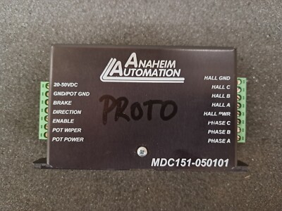 Used, Anaheim Auto, MDC151-050101, Brushless DC Controller | eBay