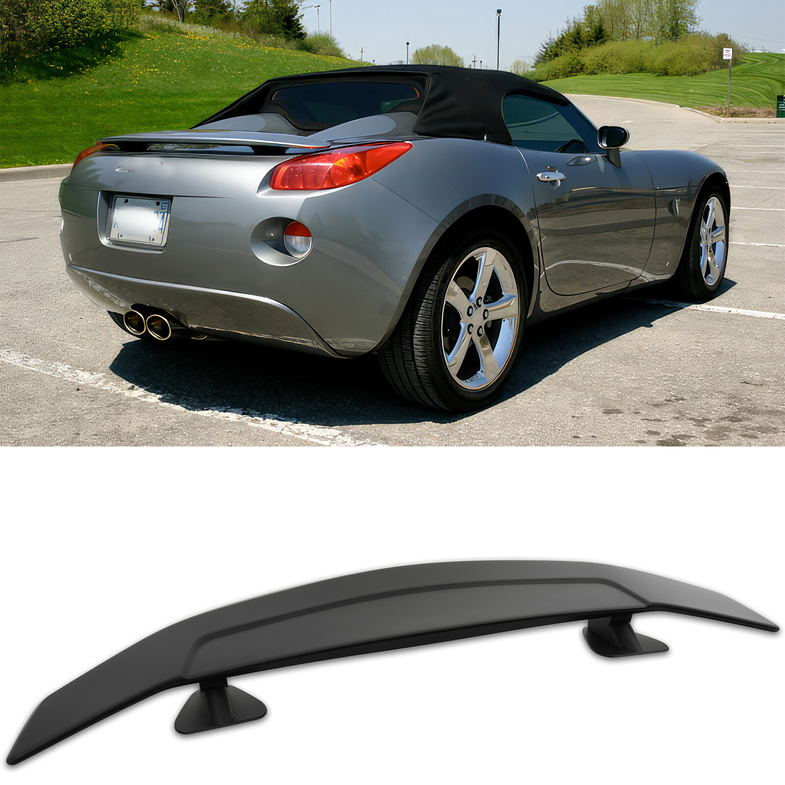 For 2006-2009 Pontiac Solstice 46" Matte Black Rear Trunk Spoiler GT ...