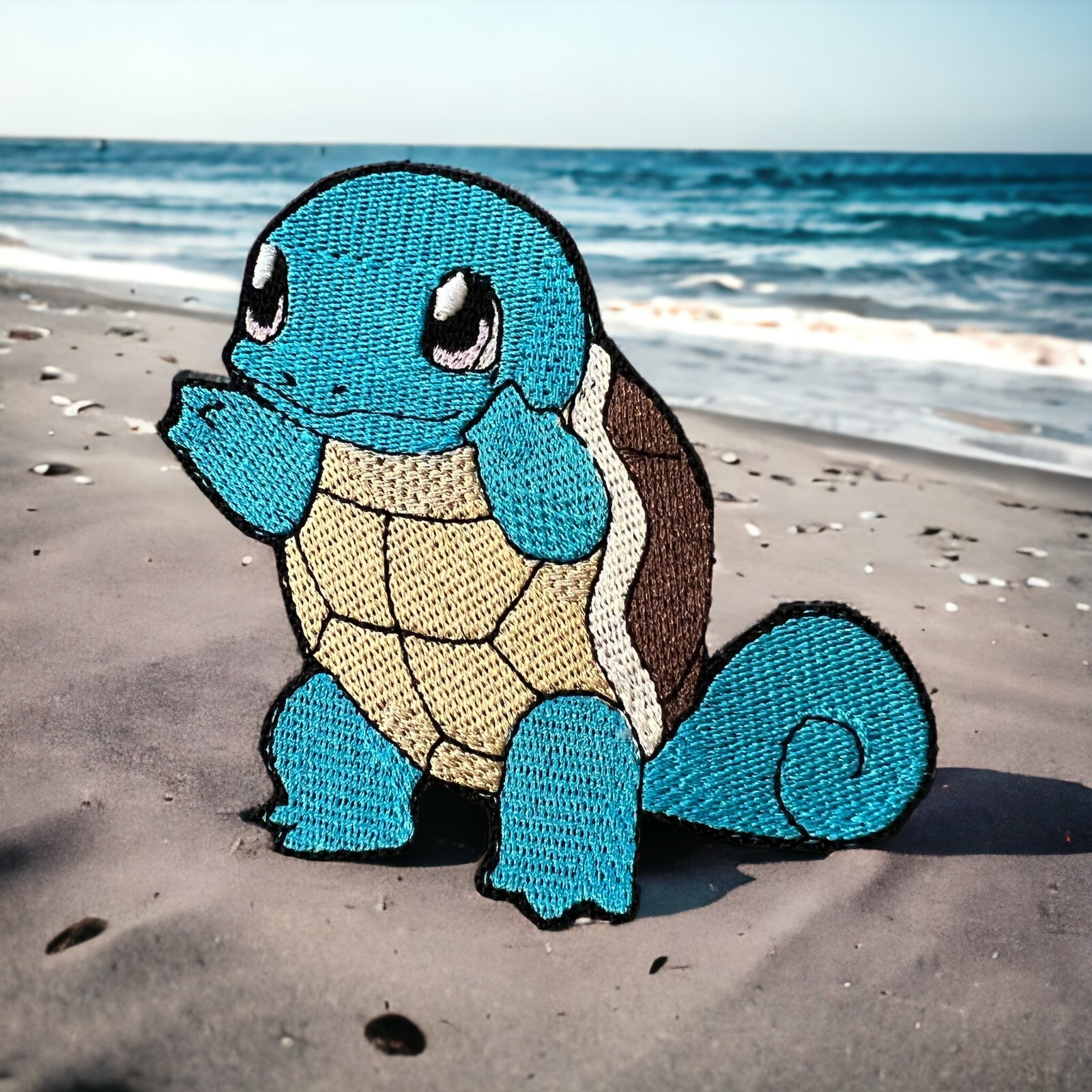 Squirtle Embroidered Patch - 3.54" x 3.89" - Embrace the Water Warrior ...